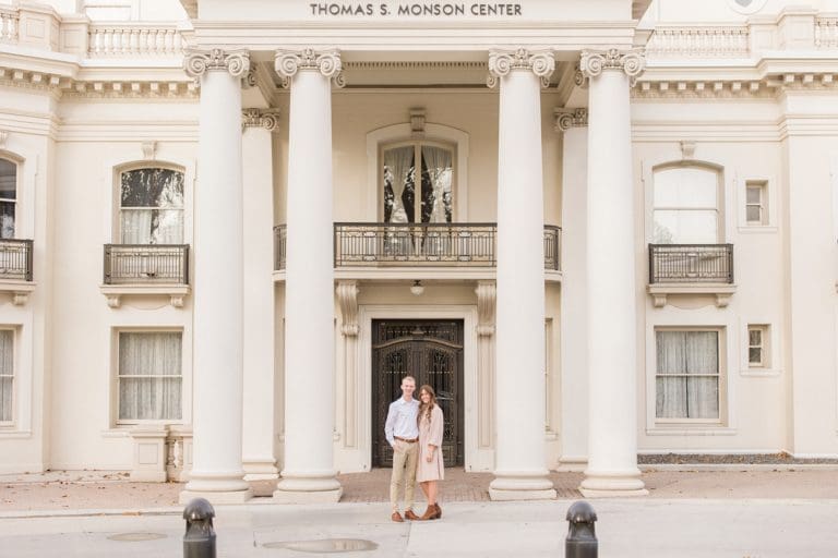 Thomas S Monson Center Engagement | Fall Engagement Pictures