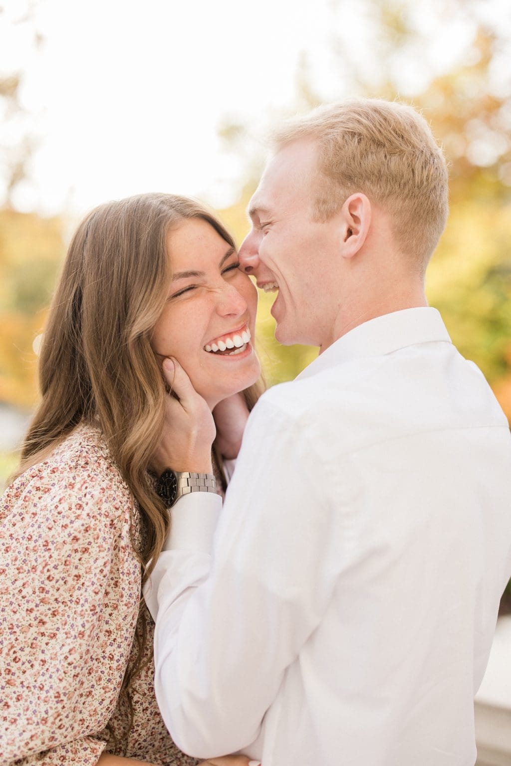 Thomas S Monson Center Engagement | Fall Engagement Pictures